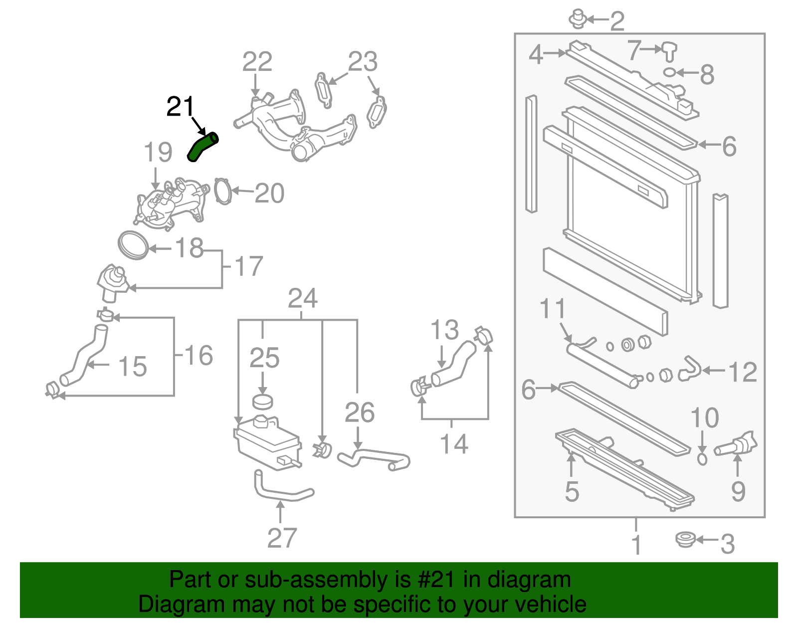 99556-30100 - 2007-2024 Lexus - By-Pass Hose | My L Parts