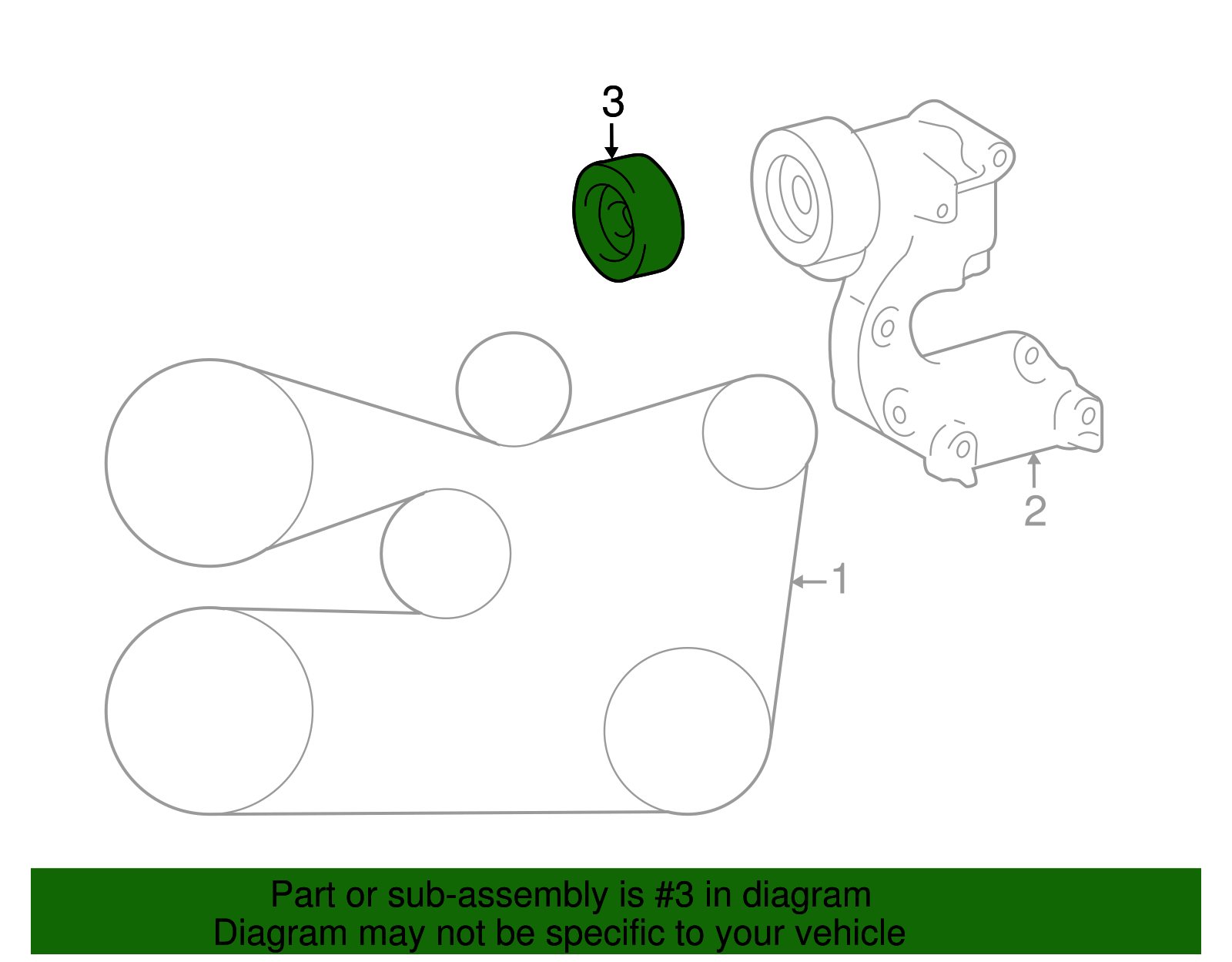 2015-2025 Lexus Idler Pulley 16603-36010 | OEM Parts Online