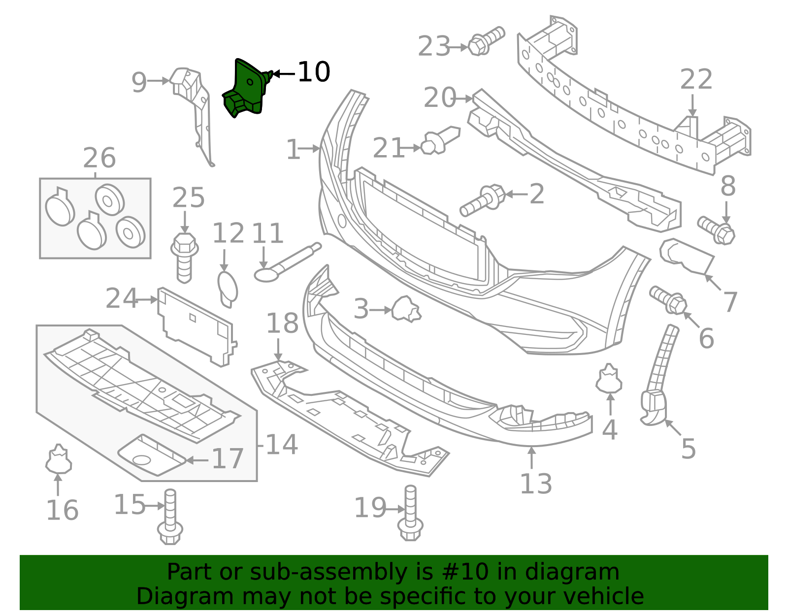 2022-2025 Mazda CX-5 Bumper Cover Bracket KSD4-50-161 | QuirkParts