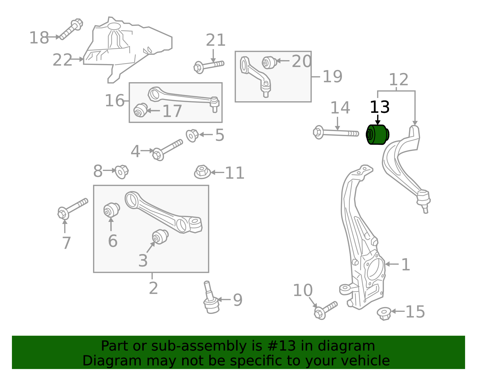 2017-2025 Audi Rear Lower Control Arm Bushing 4M0-407-183-B | OEM Parts ...