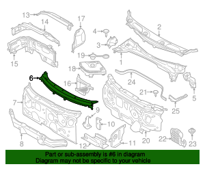 2017-2024 Mini Cooper Countryman Cowl Top Panel 41-00-7-401-993 | Mini ...