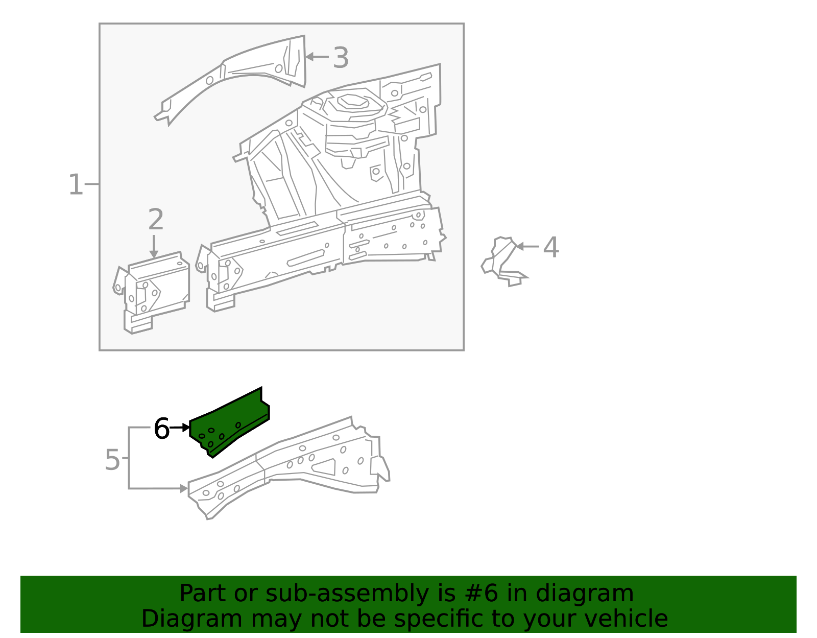 177-630-07-01 - High-Quality Fender Rail Reinforcement Brace for 2019 ...