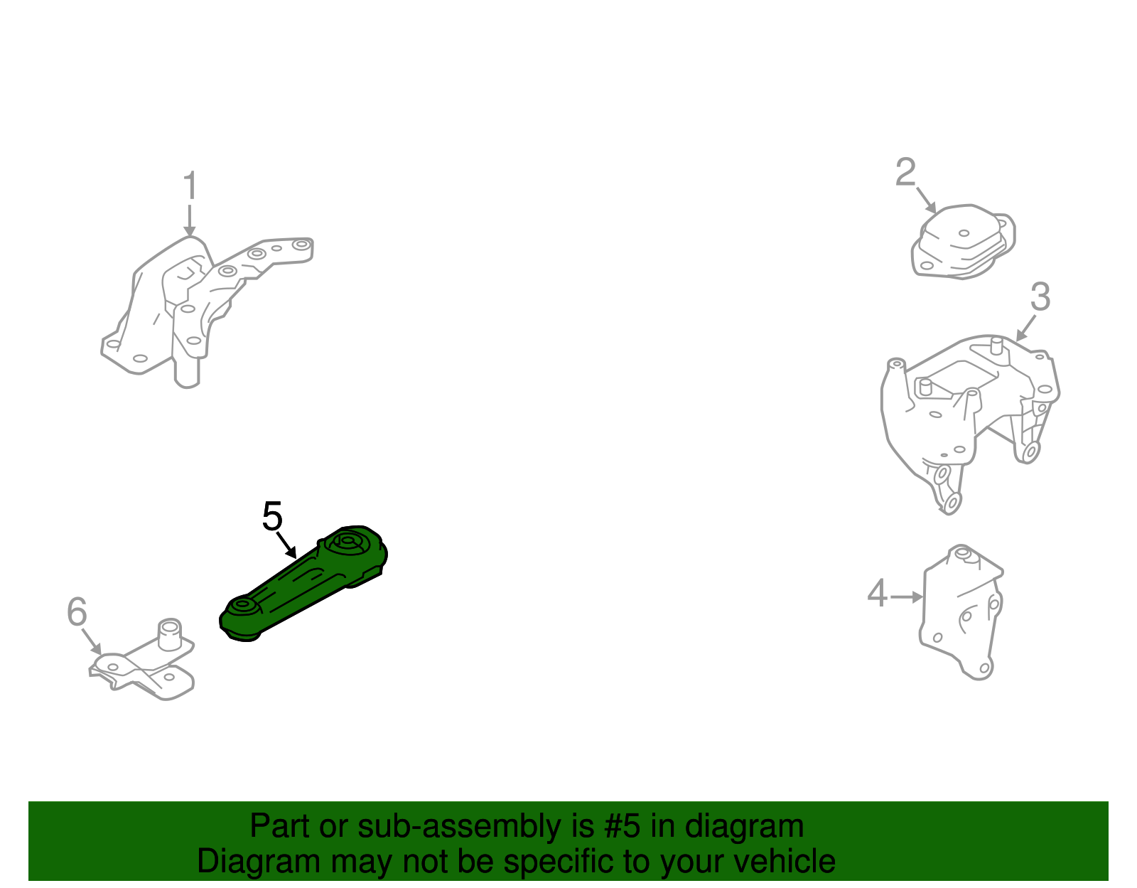 2014-2023 Nissan Torque Rod 11360-4BA0B | Nissan Parts Central