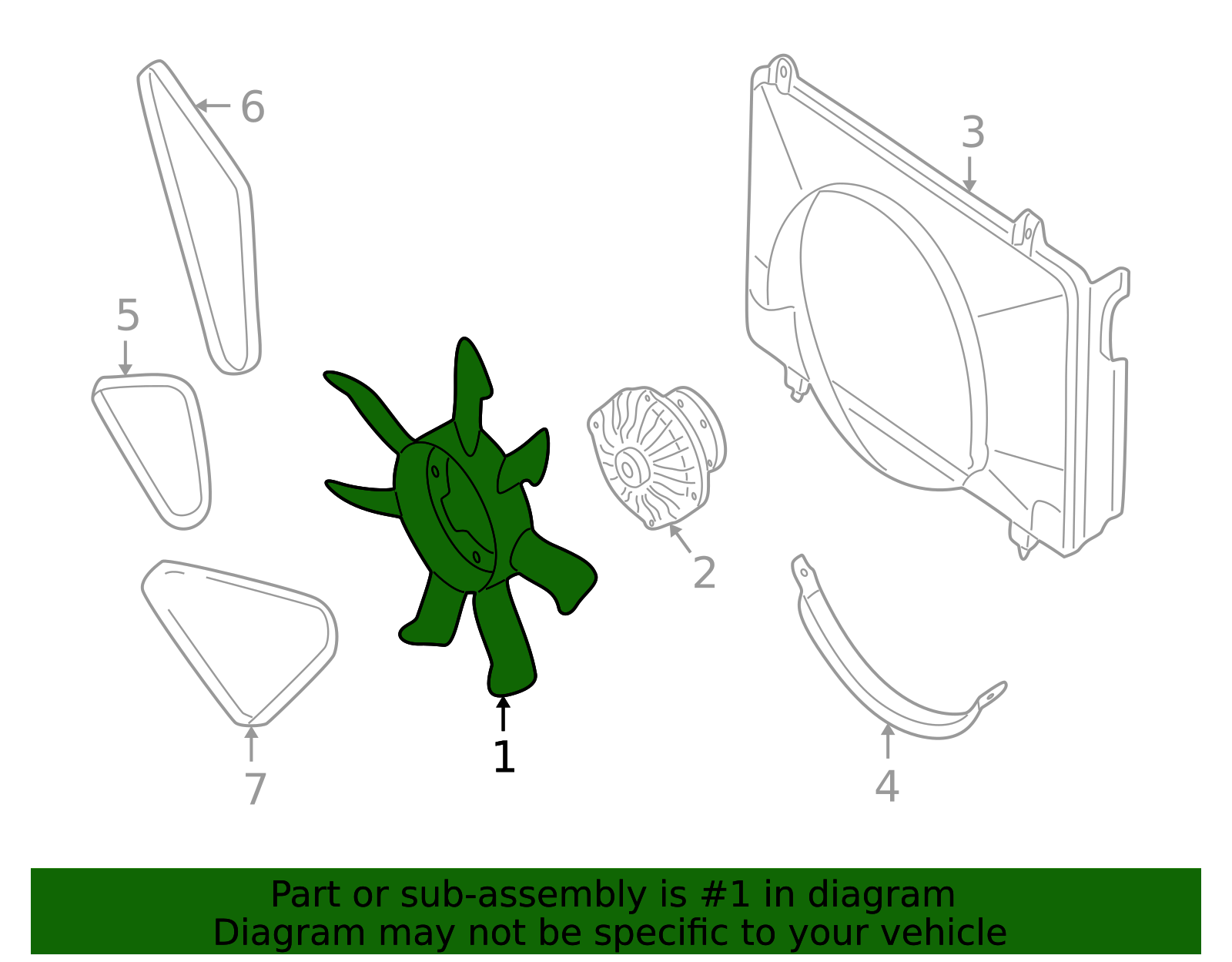 21060-86G0A - Fan Blade 1990-2004 Nissan | Official Nissan Parts Store