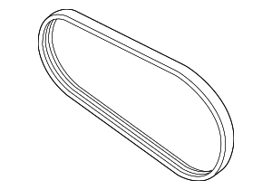 11287603084 - 2012-2015 BMW X1 Power Steering Belt (11-28-7-603-084 ...