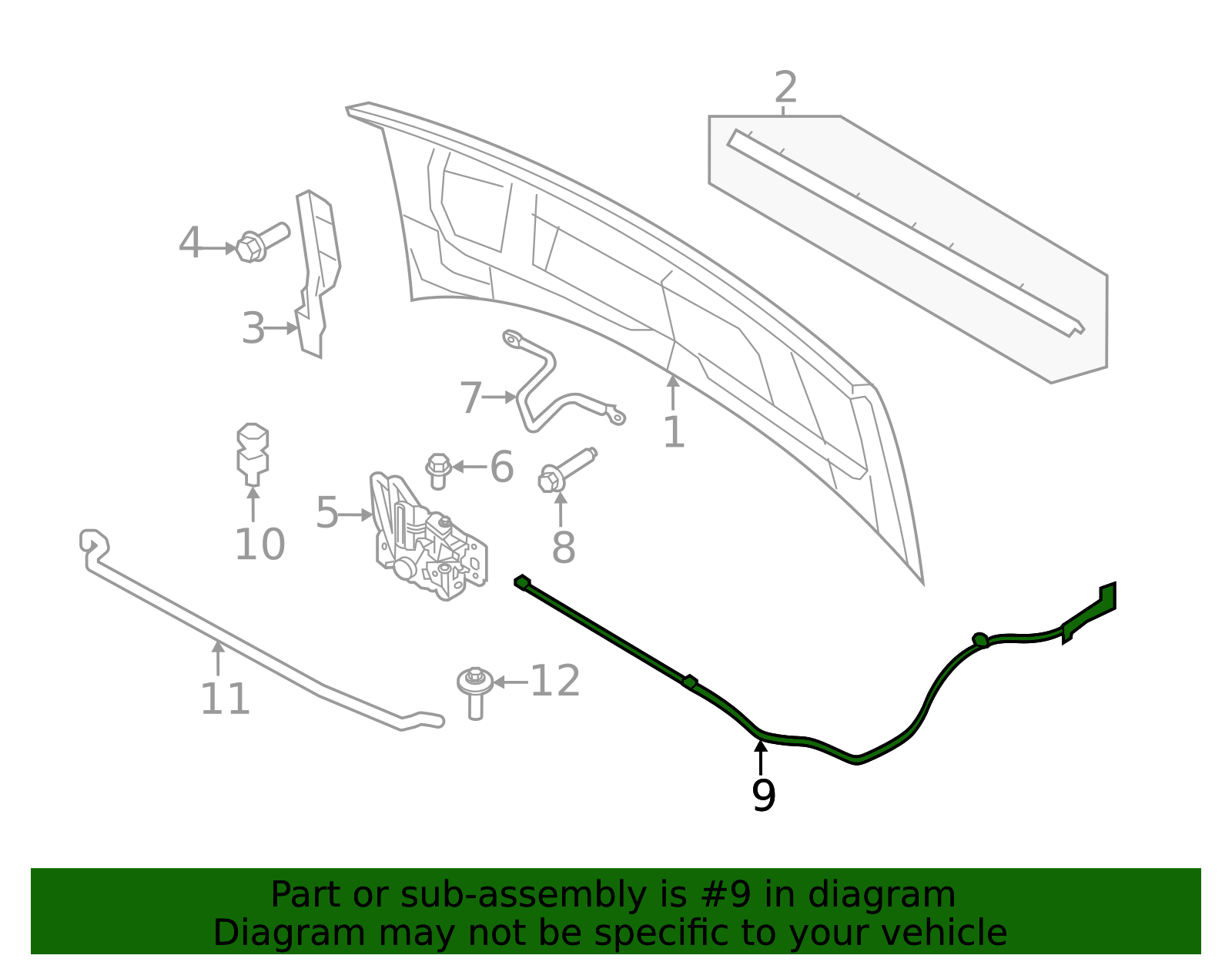 2016-2025 Ford Hood Release Cable 8C2Z-16916-B | Awesome Parts Ford