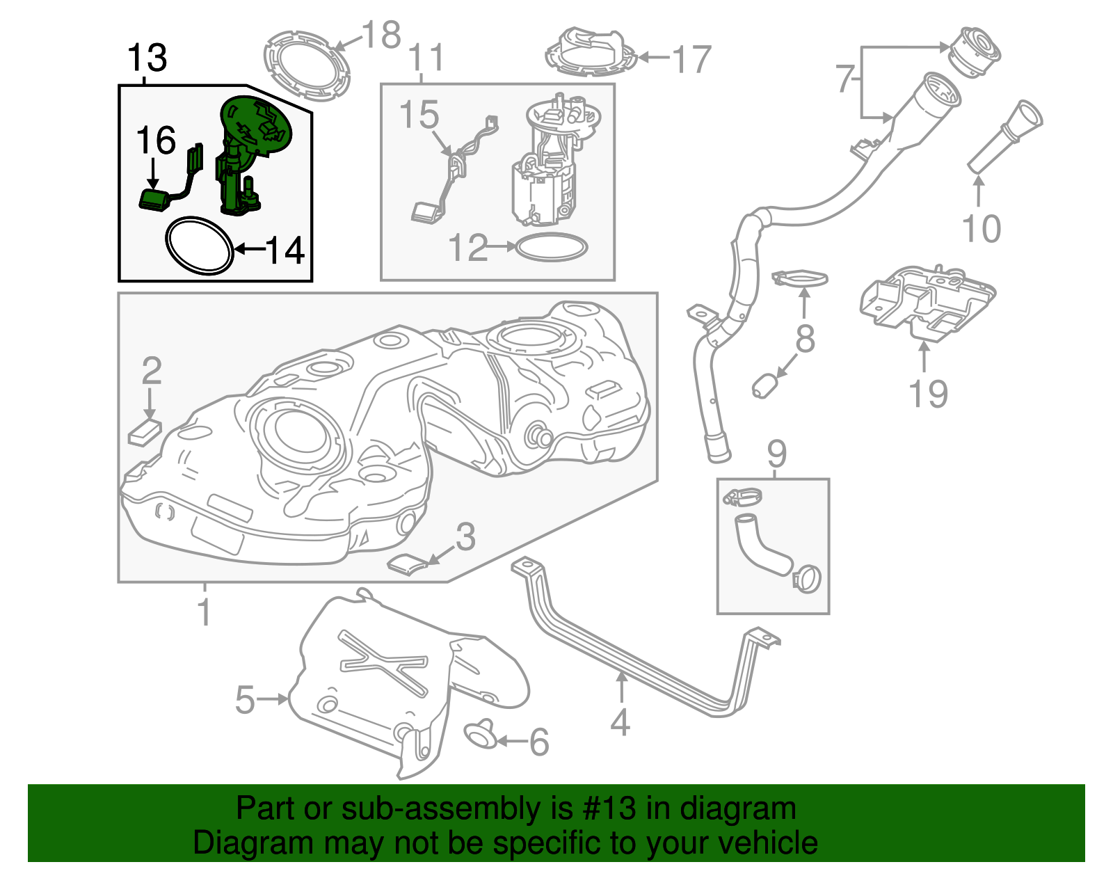 2020-2024 Chevrolet Camaro Fuel Sender Kit 85170840 | NewGMParts.com