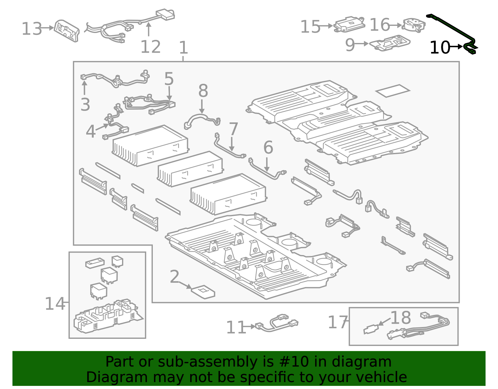 2008-2013 Toyota Highlander Battery Cable 82122-0E010 | Toyota Parts Center
