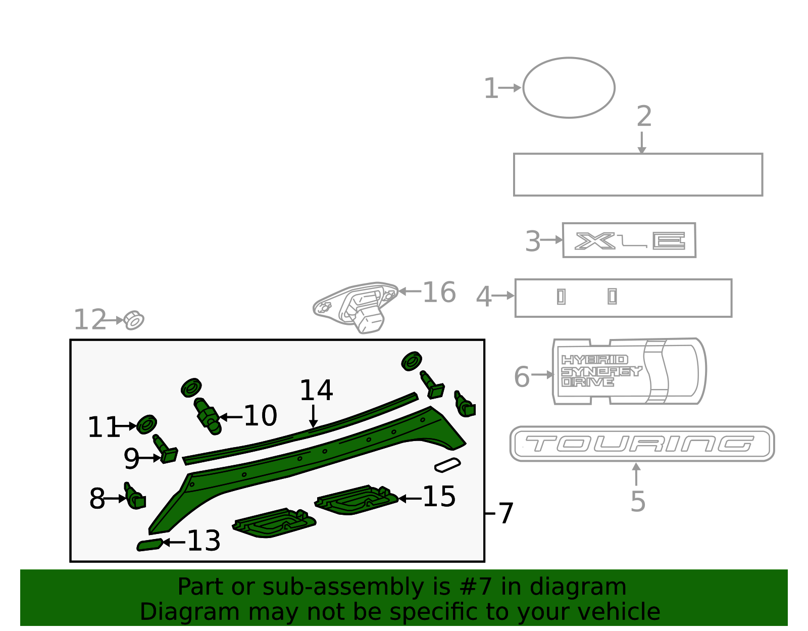 2013-2018 Toyota Avalon 2013-2018 Toyota Avalon - Finish Molding 76801 ...