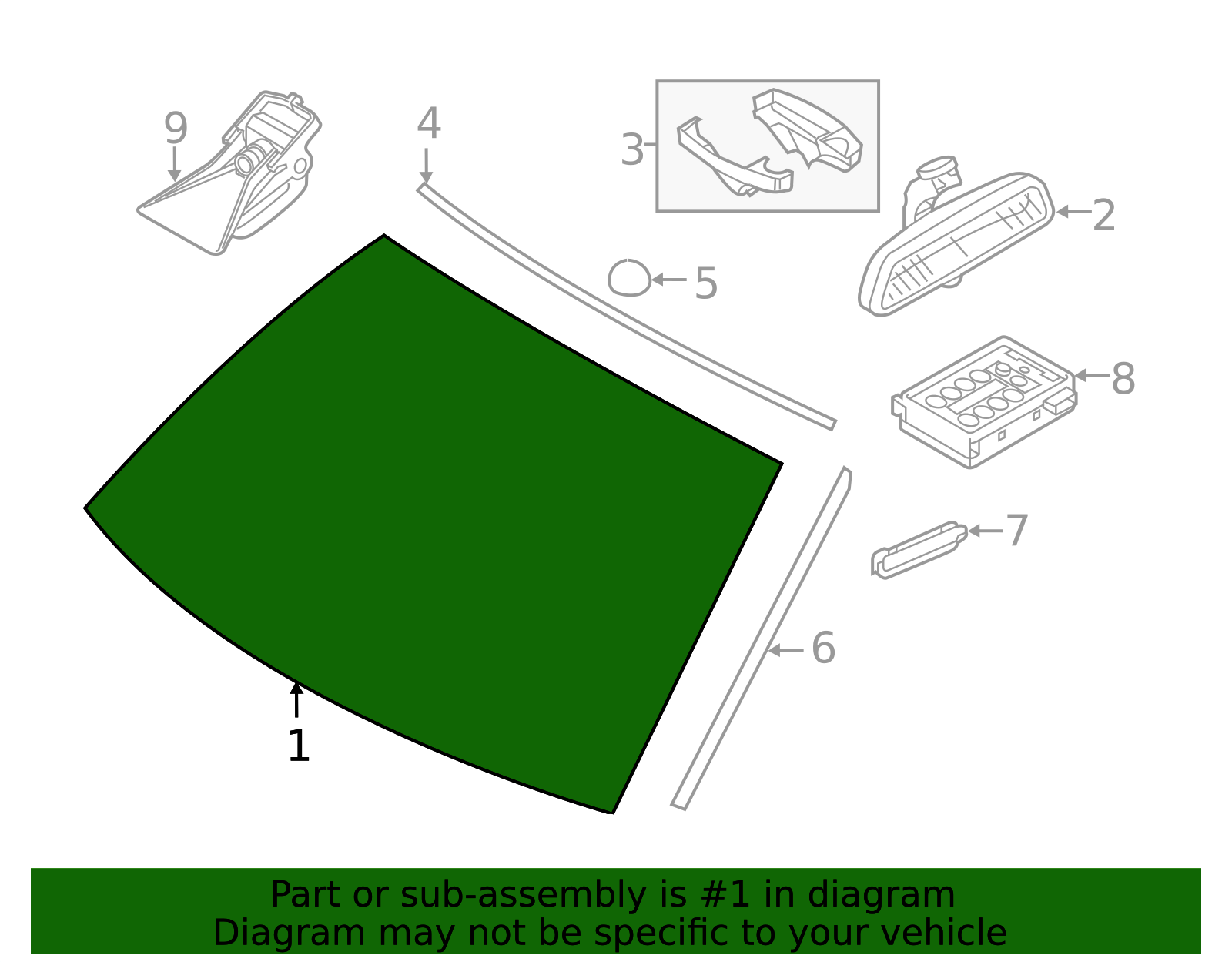 51317337765 - Windshield (51-31-7-337-765) | BMW of South Atlanta Parts