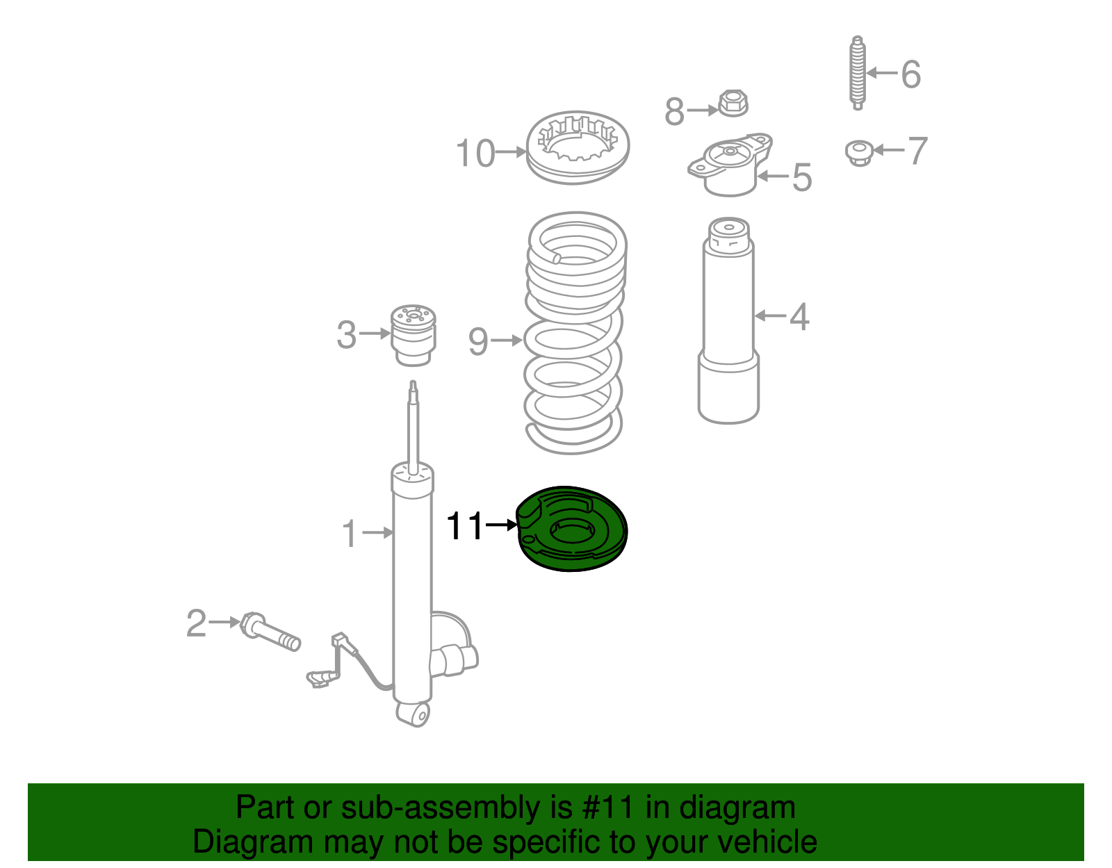 2013-2019 Ford Lower Spring Insulator CV6Z-5586-F | Ford OEM Parts Outlet