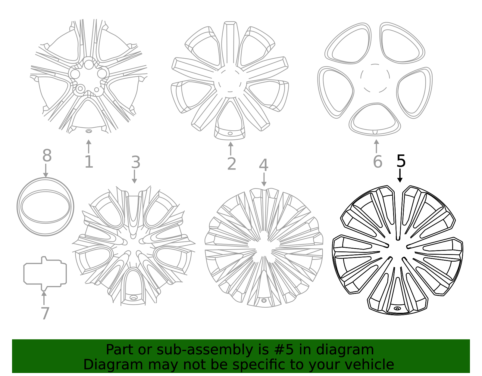 42611-0EB80 - Wheel, Alloy 2023-2025 Toyota Highlander | Longo Toyota Parts