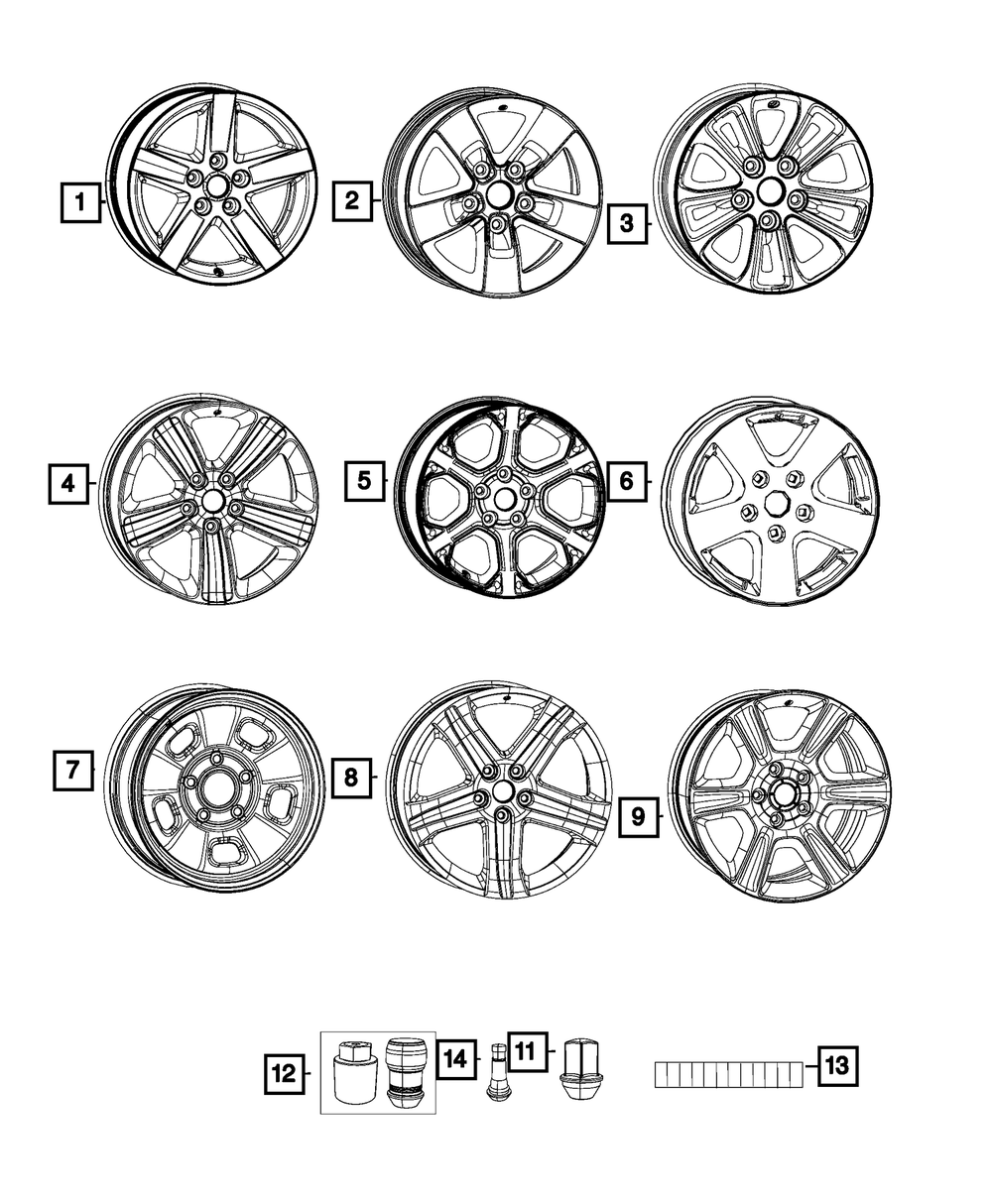 2015-2024 Ram Wheel, Alloy 1UB18RXFAB | My Mopar Parts