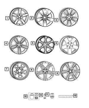 Aluminum Wheel, Front Or Rear for 2013-2016 Ram 1500 | OEM Mopar ...