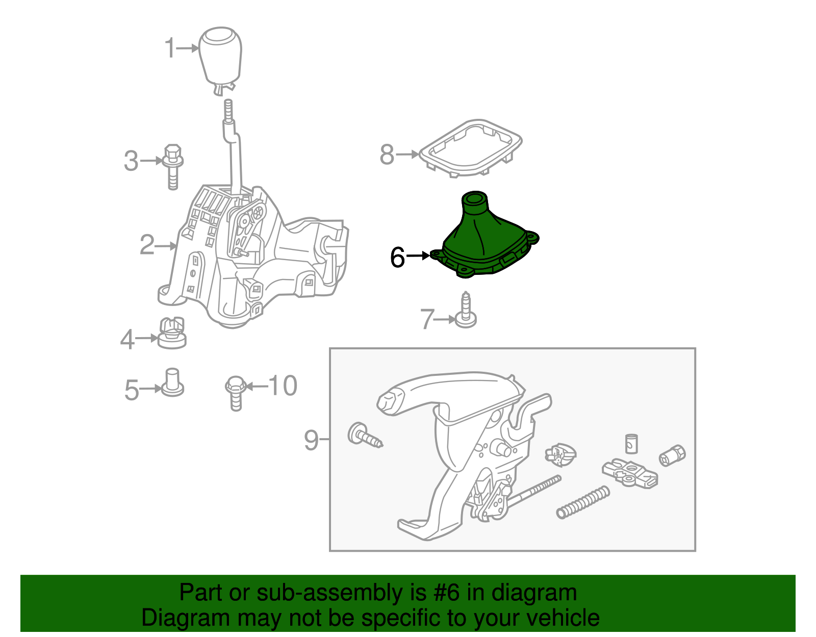 Genuine OEM Acura - Shift Boot Part# 77297-TK5-A11ZA | Acura Parts For Less