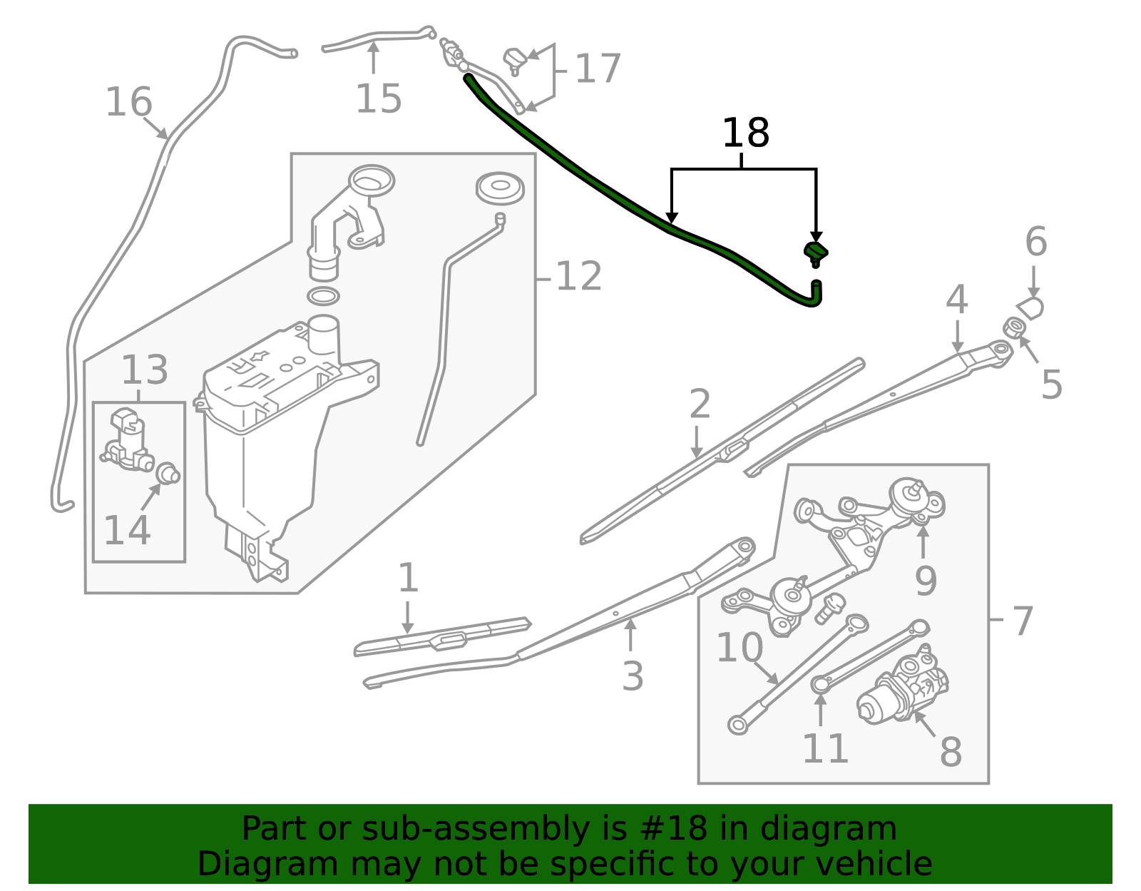 28933-9MF0A - Washer Nozzle 2014-2019 Nissan Versa Note | Official ...