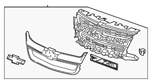 84408365 - Bright Chrome Front Grille 2016-2020 Chevrolet Colorado ...