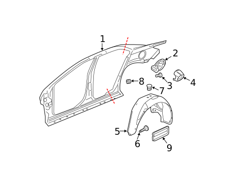 Quarter Panel & Components for 2025 Chevrolet Tahoe | GMPartsDirect.com
