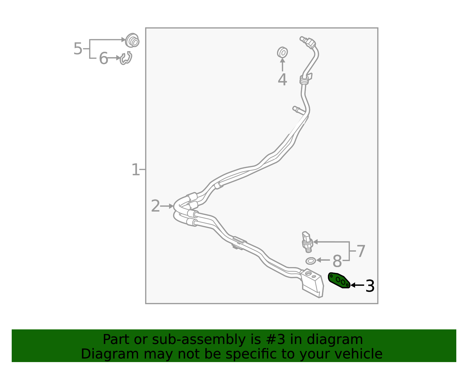 Engine Oil Cooler Line Gasket 23129010 GM | GMPartsDirect.com