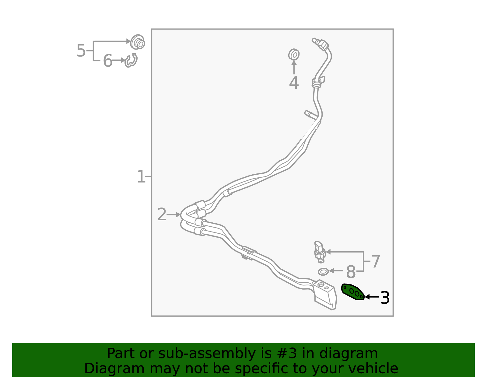2014-2025 GM Engine Oil Cooler Line Gasket 23129010 GM | GMPartsDirect.com
