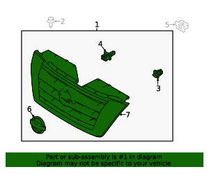 2021-2024 Nissan Armada Grille Assembly 62310-6JL0B | Nissan Parts Store