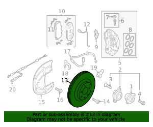 2017-2026 Audi Rotor 4M0-615-301-AS | AudiUSAParts.com