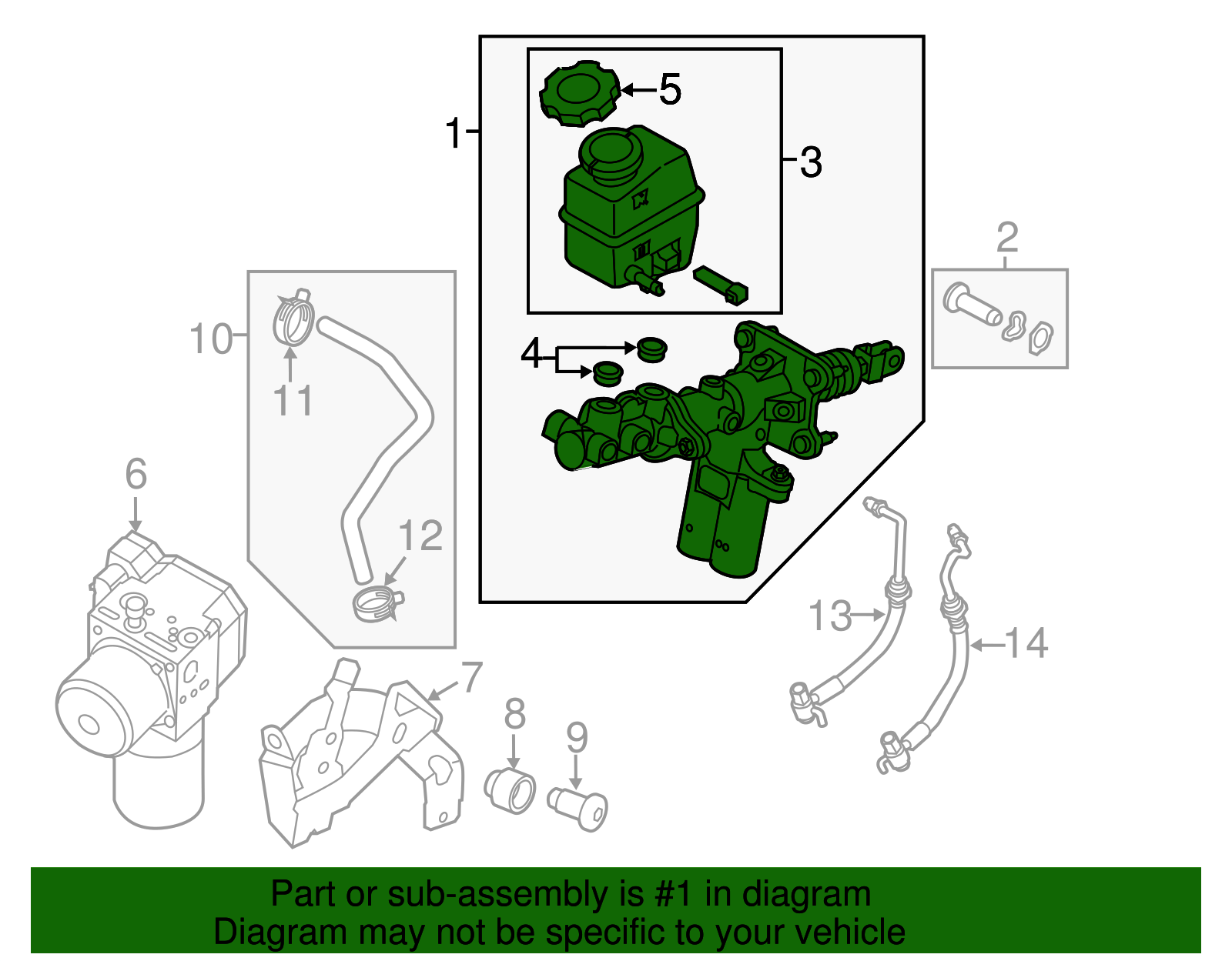 58500-4R102 - Master Cylinder Assembly 2012-2013 Kia Optima | Kia.Parts ...