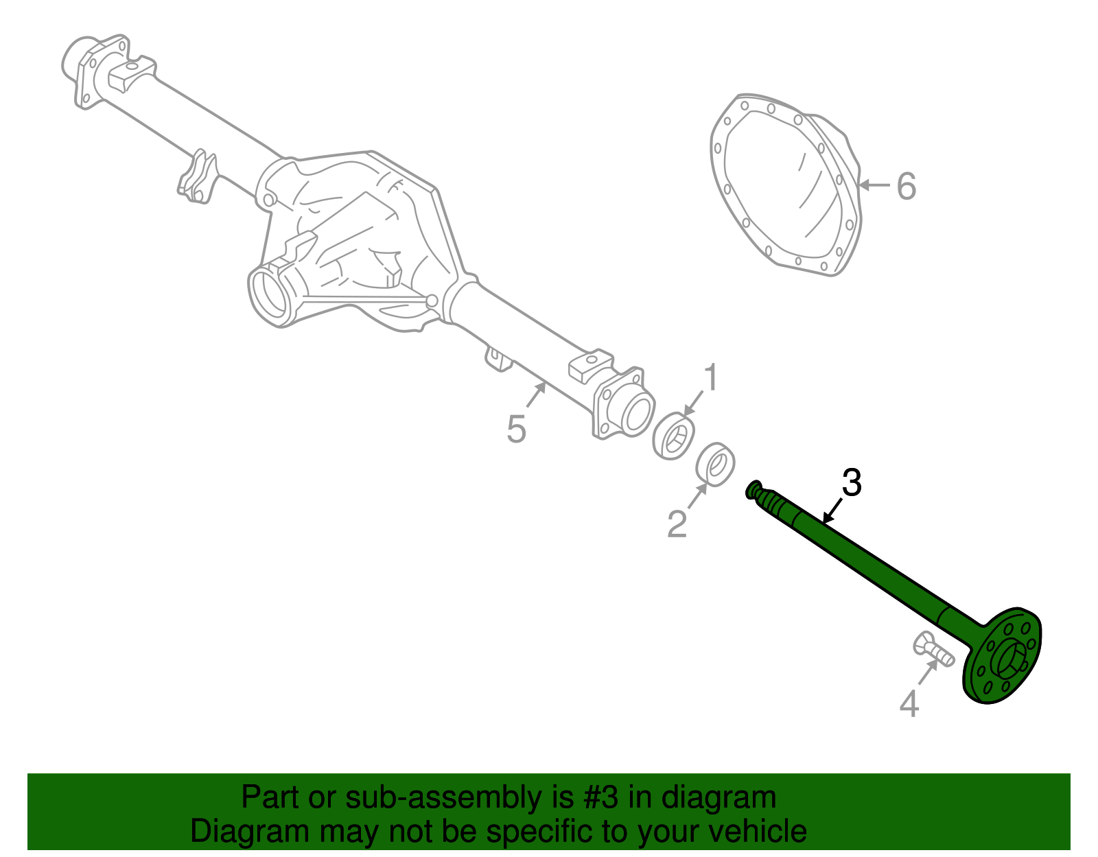 1988-2000 GM Axle Shaft 26010416 | Capital Chevy Parts