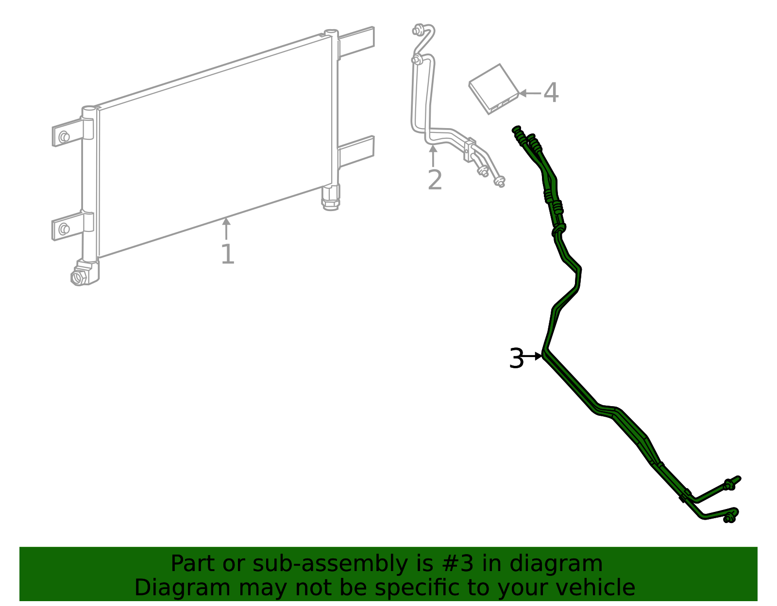 68359847AC - Oil Cooler Pressure And Return Hose And Tube - 2019 2020 ...