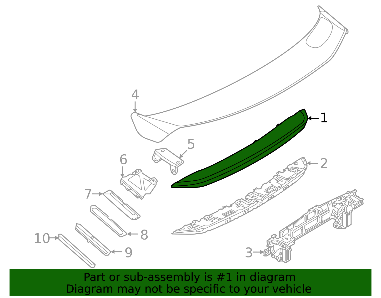 982-807-433-F-G2X - High-Quality Rear Spoiler Primed for 2020-2023 ...