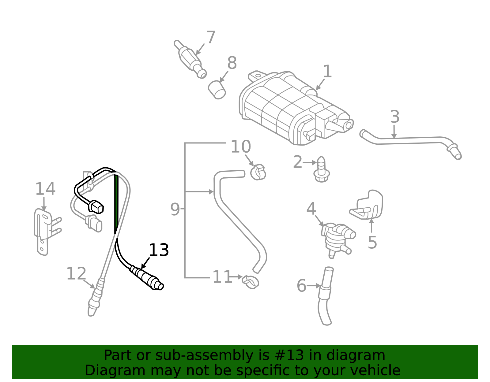 2016-2018 Kia Optima Oxygen Sensor 39210-2B330 | OEM Parts Online