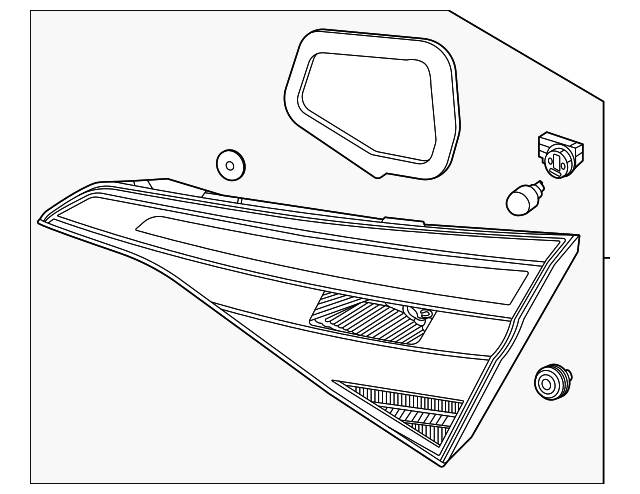 34155-T20-A01 - Backup Lamp Assembly 2022-2024 Honda Civic | Honda ...