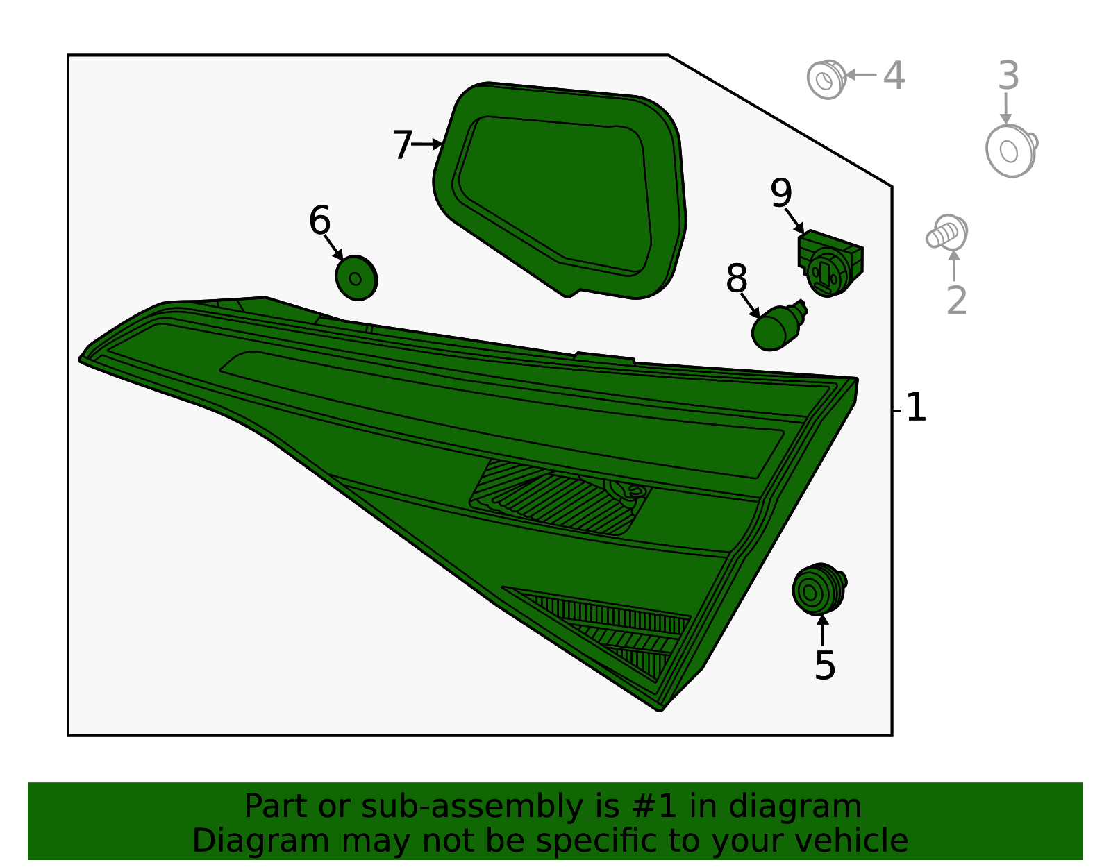 34155-T47-A01 - 2022-2024 Honda Civic - Backup Lamp Assembly | Honda ...