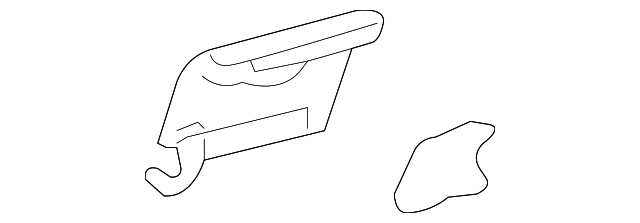 Genuine Toyota Lid part# 62606-AE010-E0 for 2004-2010 Toyota Sienna ...