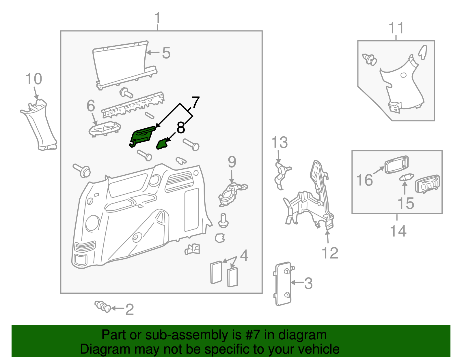 2004-2010 Toyota Sienna Lid 62606-AE010-E0 | Toyota Parts Center