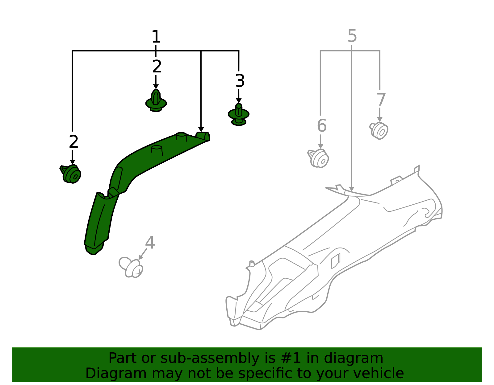 2019-2024 Subaru Forester Lock Pillar Trim 94013SJ010ME | Subaru Parts Guys