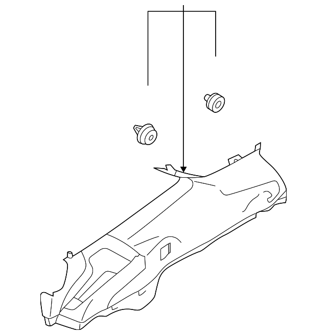 2019-2024 Subaru Forester Rear Pillar Trim 94015SJ010ME | Subaru Parts ...