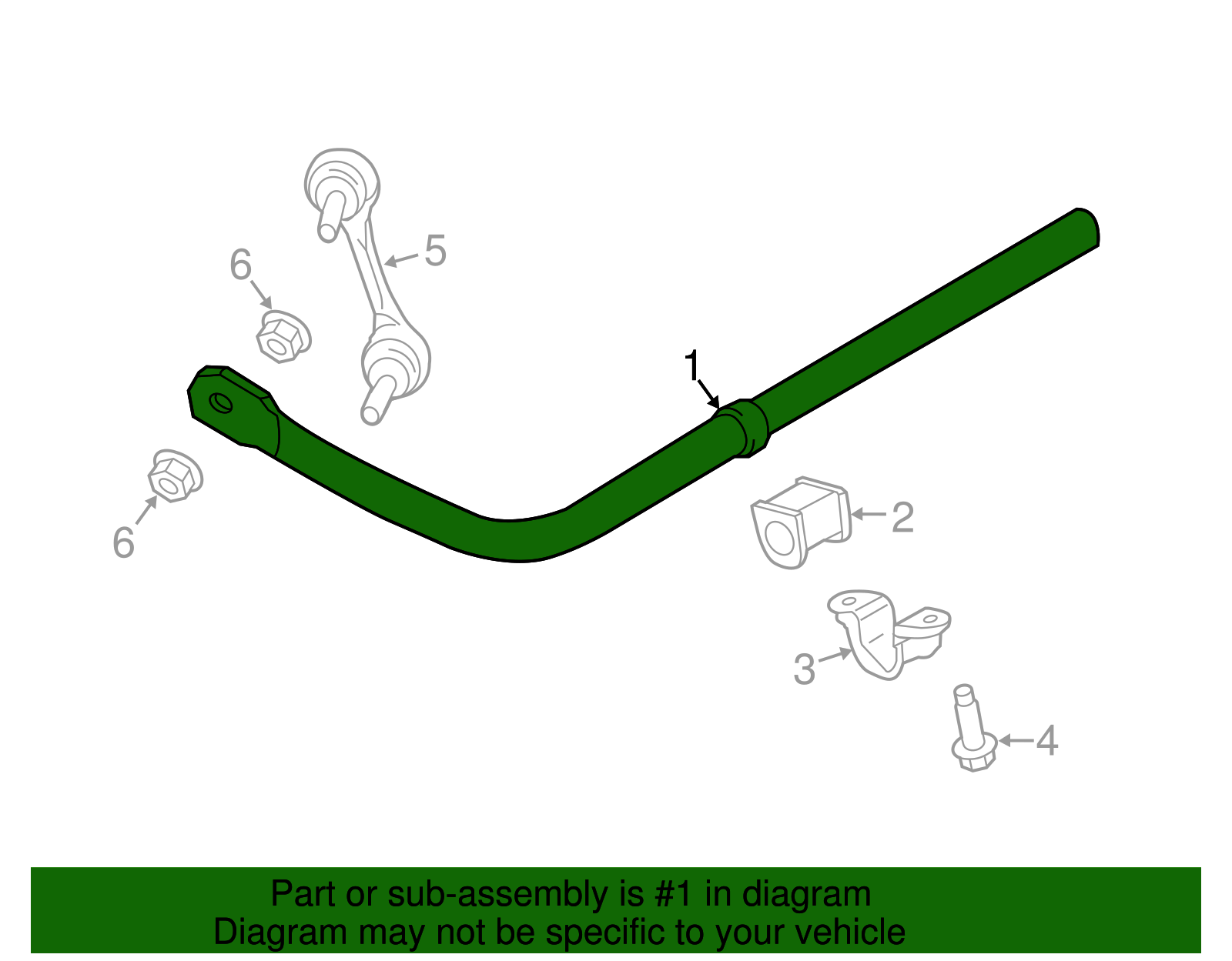 2015-2024 Ford Stabilizer Bar F2GZ-5A772-C | Ford OEM Parts Outlet