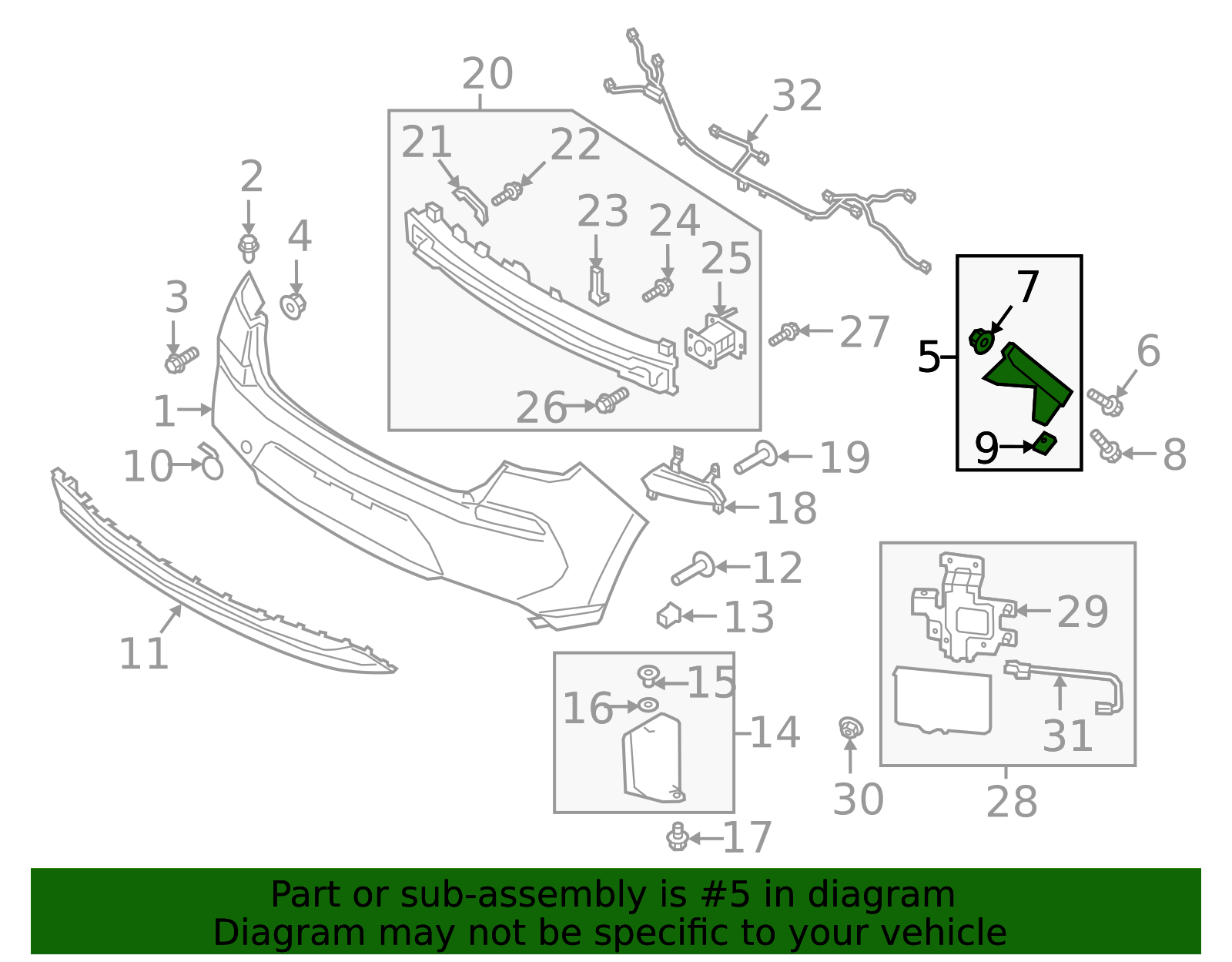 2018-2020 Hyundai Elantra GT Side Bracket 86614-G3000 | MotorMotor