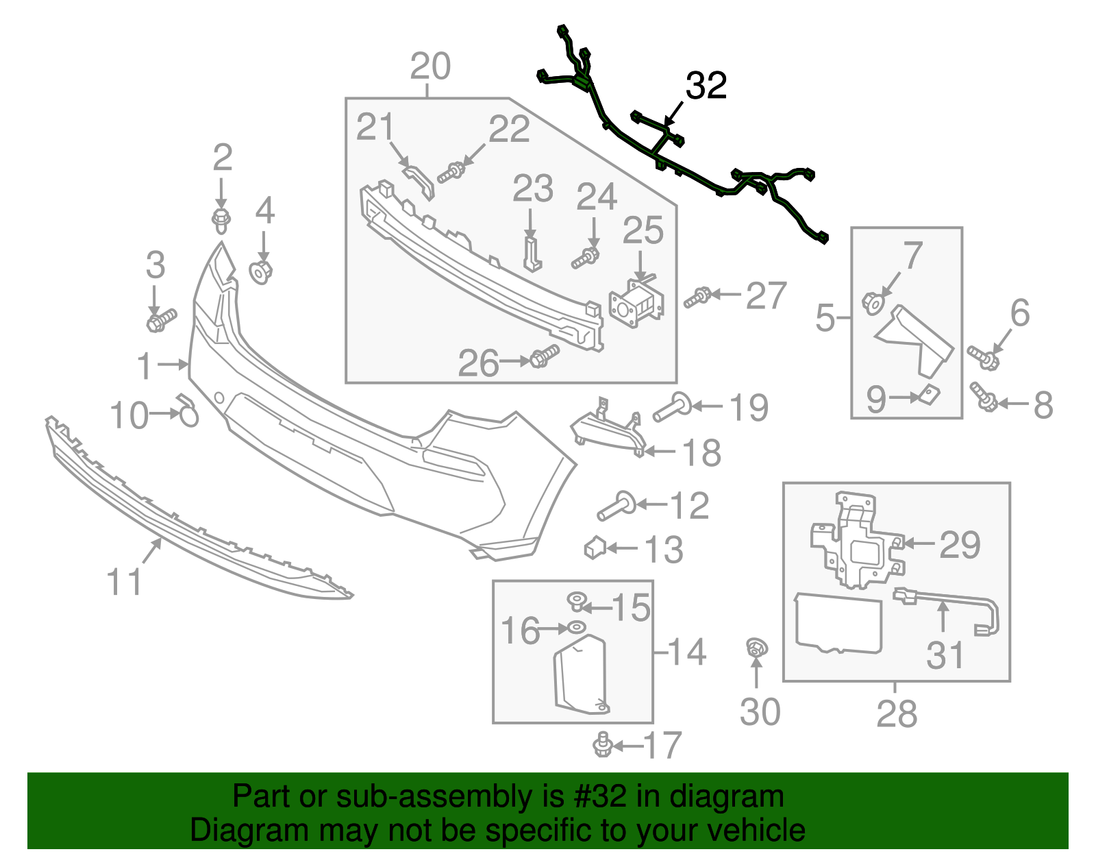 Hyundai - 91890-G3100 - Harness - 2018 Hyundai Elantra GT | OEM Hyundai ...