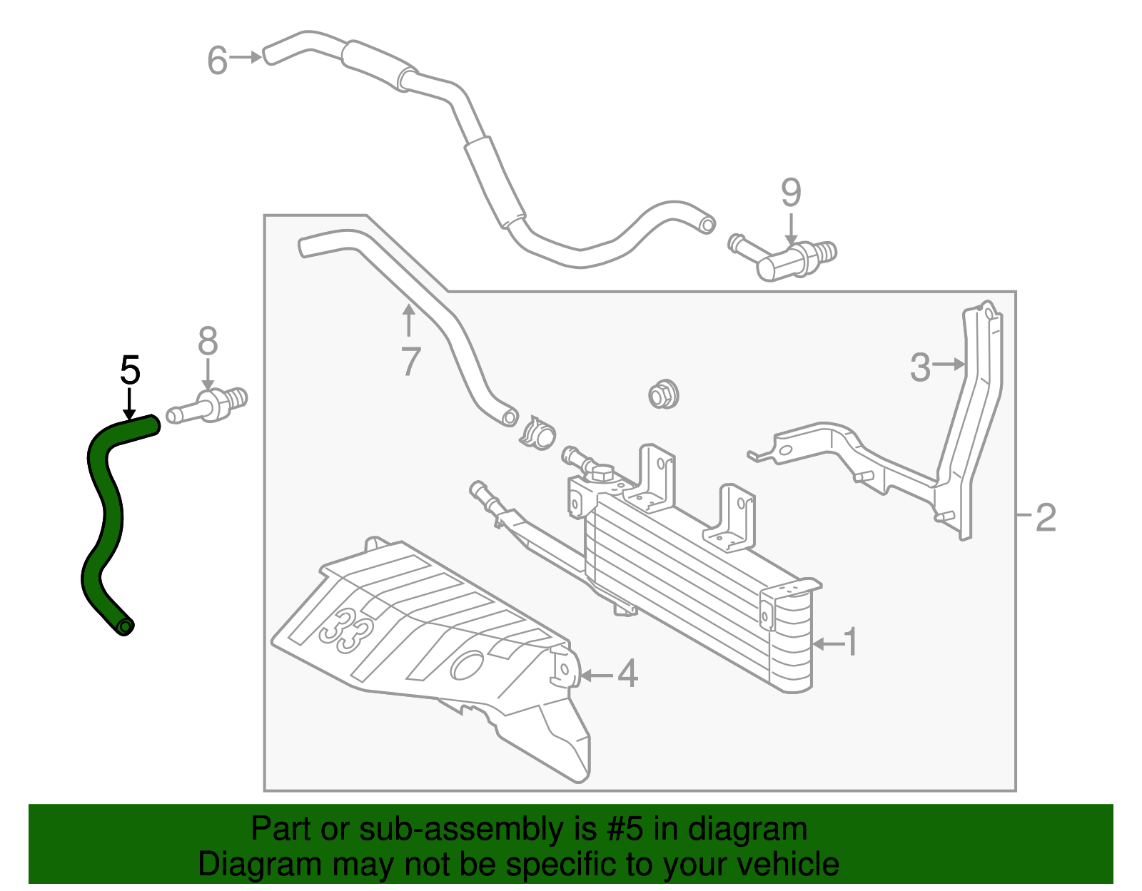 2010-2015 Lexus RX350 Outlet Hose 32942-0E021 | OEM Parts Online