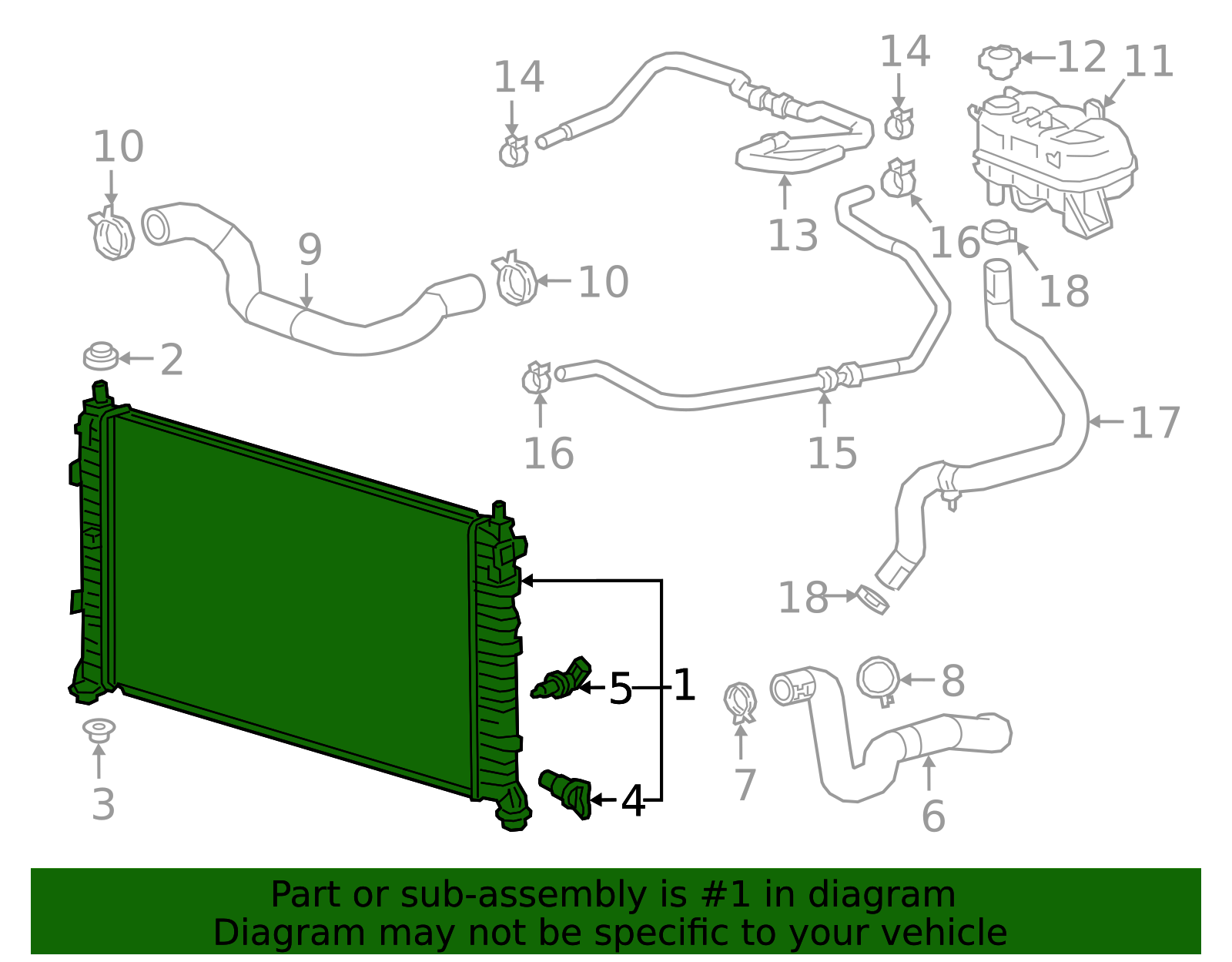 2023-2025 GM Radiator 85519032 | Shop Matick Parts
