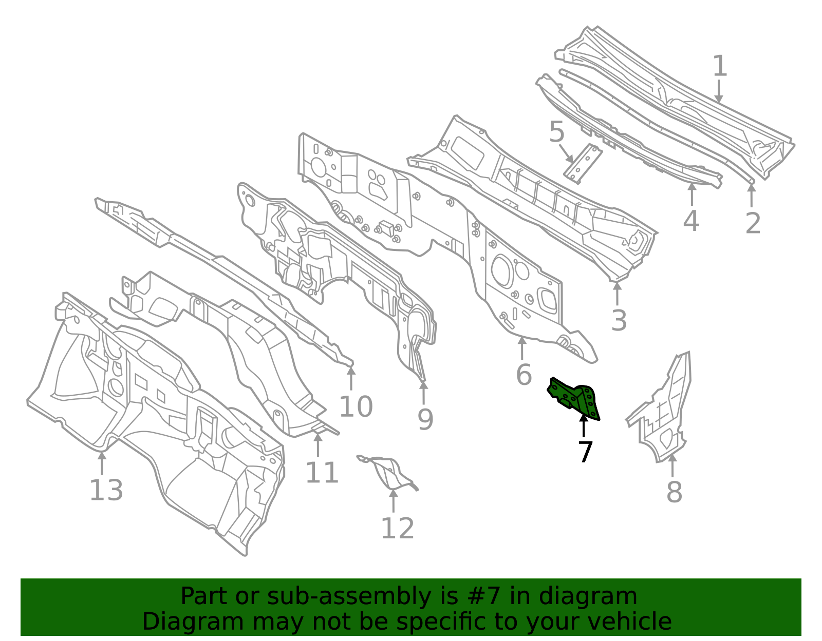 67650-7JA0A - Dashboard Panel Bracket Official Nissan Parts Store
