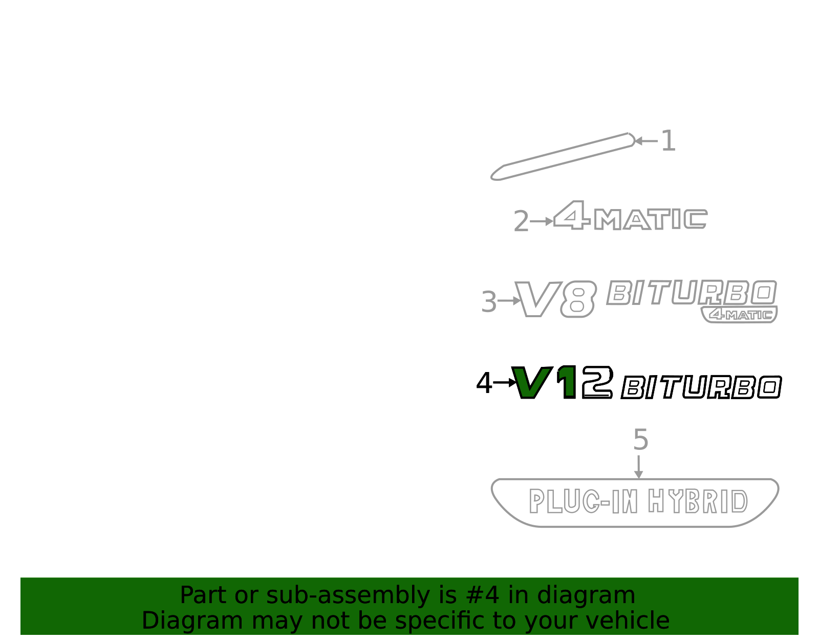 222-817-53-00 - Nameplate 2017-2020 Mercedes-Benz | Mercedes-Benz ...