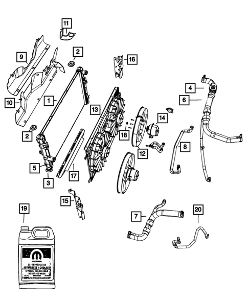 Radiator and Related Parts; Charge Air Cooler for 2010 Jeep Patriot ...