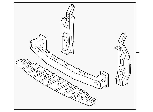 2021-2024 Mitsubishi Radiator Support 62516W000P | Mitsubishi Parts ...