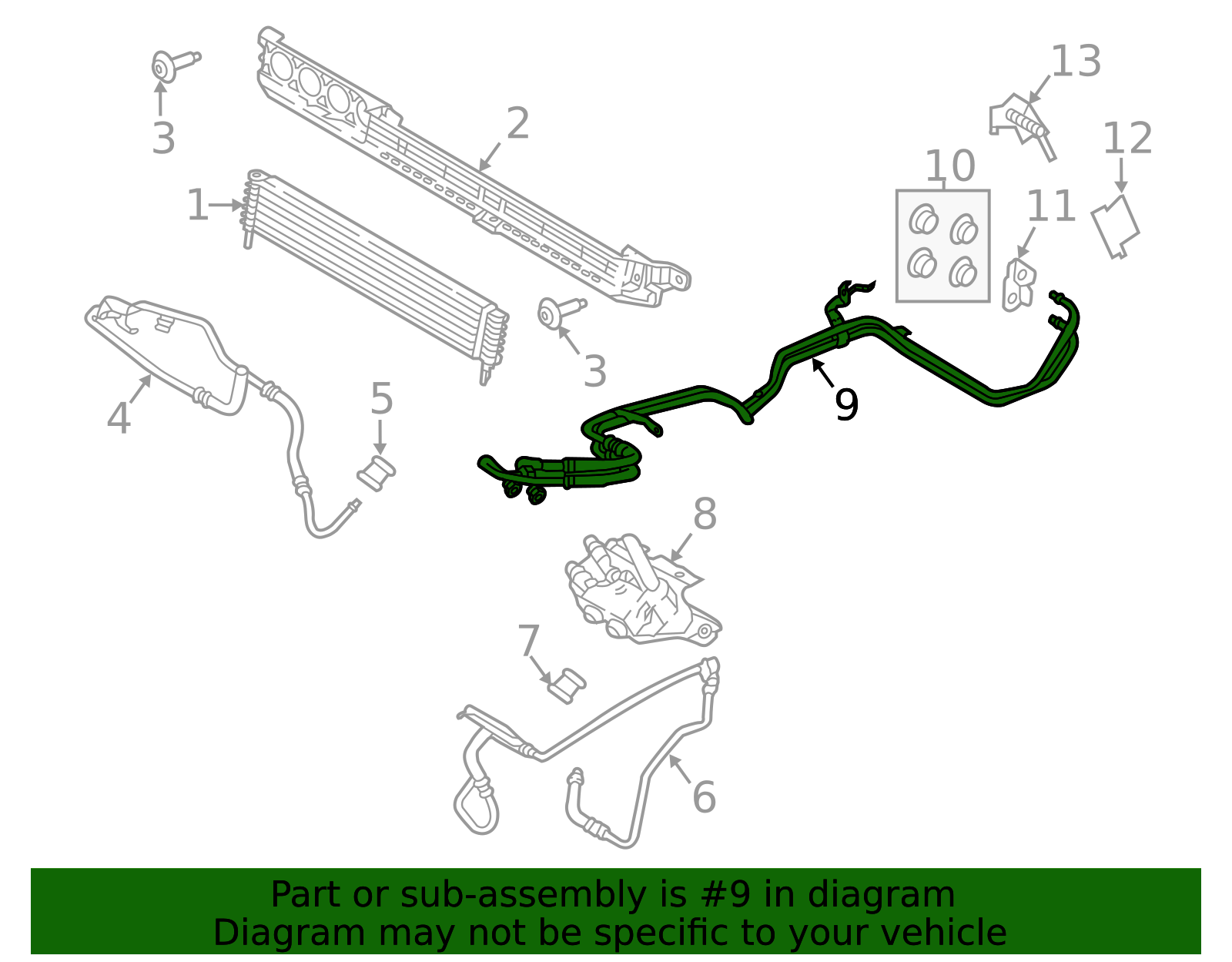 2018-2020 Ford F-150 Automatic Transmission Oil Cooler Hose Assembly ...