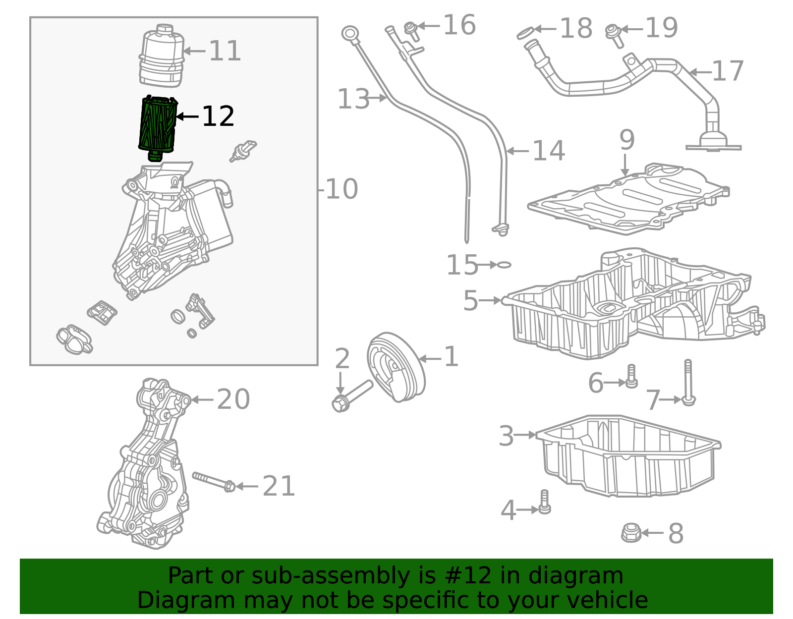 68507598AA - Oil Filter 2020-2023 Mopar | Canada Mopar Parts