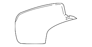 87611-2C000 - 2003-2004 Hyundai Tiburon - Mirror Glass | Hyundai Parts ...