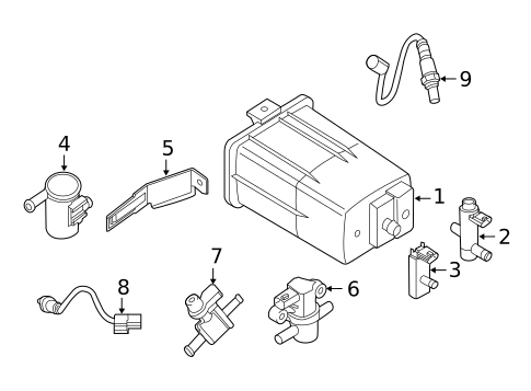 Emission Components for 2007 Nissan Pathfinder | Nissan Wholesale Direct